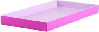 Gift Company Spa, Tablett, S, rechteckig (40,4x21x3,5cm), 2 farbig, Shiny lila/matt Flieder, 40,4x21x3,5cm