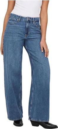 Only Only, Femme, Jeans, Bleu, Taille: 40 FR L32 Jeans Droits Taille Haute