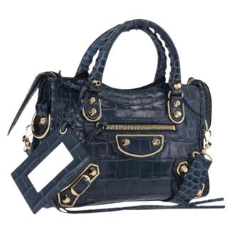 Balenciaga Sac &agrave; main vintage Pre-owned - Femme - Pre-owned - Bleu - Taille: ONE Size