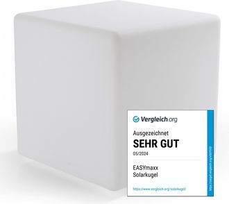 Easymaxx LED Solarleuchte mit Farbwechsel | Deko Gartenleuchte mit LED Beleuchtung | Wunderschöne Lichteffekte mit Tageslichtsensor In & Outdoor | Gartendeko W