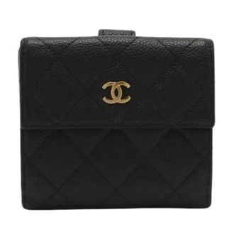 Chanel Pre-owned Leder-Geldb&ouml;rse - - Pre-owned - Damen - Schwarzk - ONE SIZE