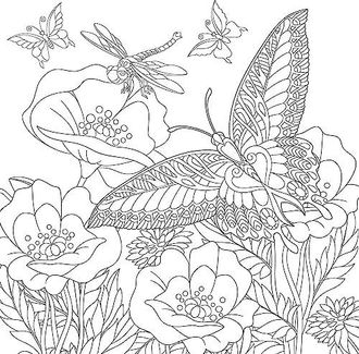 Ceanothe Tableau sur toile nature &agrave; colorier 30x30 cm D&eacute;coration Murale Art D&eacute;coratif Muraux Peinture Imprim&eacute;e en HD Salon Chambre Bureau Bois de For&ecirc;t FSC Fab