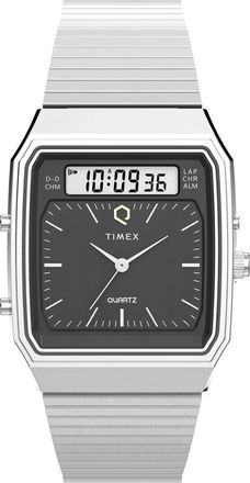 Timex Uhren - Quarz Analog & Digital Uhr Q Timex 1982 Fusion Ana - Gr. unisize - in Silber - für Damen
