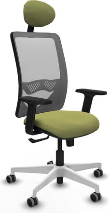 Piqueras y Crespo Verstellbarer Schreibtischstuhl Zulema mit 2D-Armlehnen, h&ouml;henverstellbarer Lendenwirbelst&uuml;tze und festem Kopfteil, ausgestattet mit 3 Positionen und 