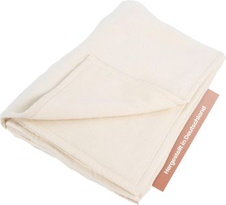 Ritter Decken Perulama Alpaka Decke 100 x 150 cm - Weiß - Hochwertige Naturhaardecke aus 80% Baby-Alpaka & 20% Schurwolle - Made in Germany