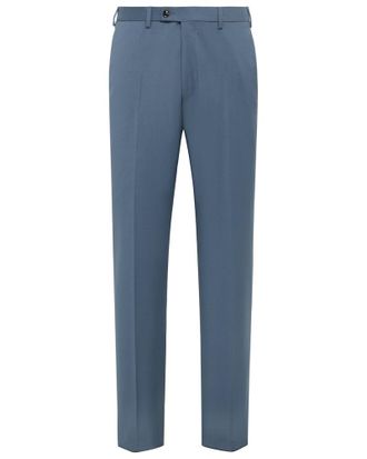 Digel Anzughose aus feiner Schurwolle mit Stretchanteil, Slim Fit in