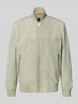 Boss Orange by Hugo Boss Regular Fit Jacke aus echtem Ziegenleder Modell JOHICE