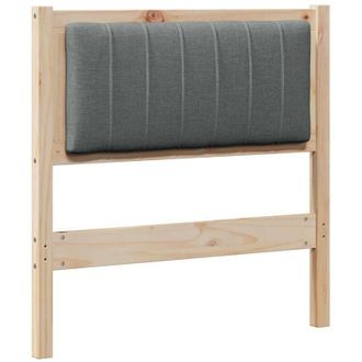 vidaXL Gepolstertes Kopfteil Braun 80 cm Massives Kiefernholz vidaXL