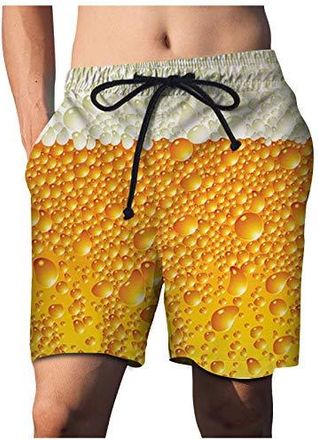 Generic Short de Plage Hommes Court Homme Impression 3D S&eacute;chage Rapide Cordon de Serrage Planche Court Fitness Pantalon Shorts Surf Trunks Loisirs Impression 