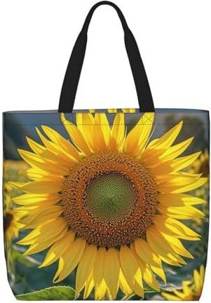 Generic Le Plus Beau Tournesols Sac Fourre-Tout L&eacute;ger Sacs Grand Sac A Main Femmes Pour Quotidienne Shopping Travail