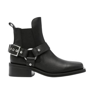 Ganni Low Cut Chelsea Biker Boot - - Shoes - Damen - Schwarzk - 36 EU