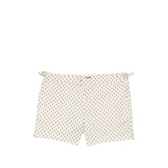 Tom Ford Homme, Maillots de bain, Beige, Taille: XL Short de bain en nylon &agrave; imprim&eacute; cachemire