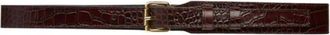 Erika Cavallini Semi Couture unisex, Accessoires, Brun, Taille: L Ceinture &agrave; Imprim&eacute; Crocodile