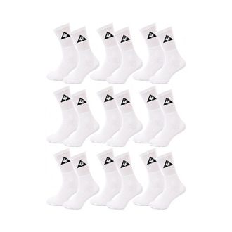 Le Coq Sportif Chaussettes Homme 9 Paires CREW BLANC