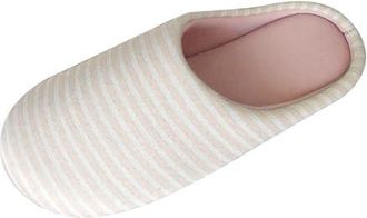 Generic Pantoufles fines en coton respirant pour femme Printemps &eacute;t&eacute; Automne Hiver Avant et apr&egrave;s la grossesse Chaussons de No&euml;l Chaussettes, rose, 38.5 EU