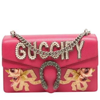 Gucci Pre-owned Cuir sacs-gucci - Femme - Pre-owned - Rose - Taille: ONE Size
