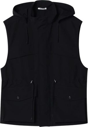 Auralee Homme, Vestes, Noir, Taille: S Wool Max Canvas Over Vest