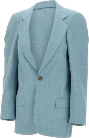 Maison Margiela Femme, Vestes, Bleu, Taille: 36 FR Wool Tailored Jacket