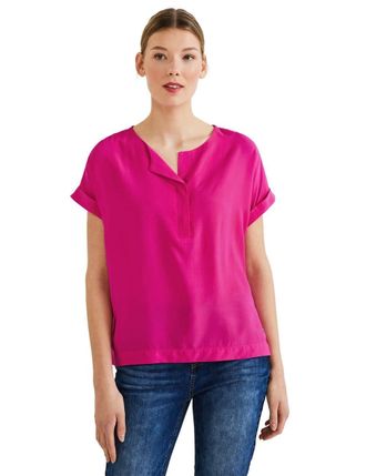 Street One Damen A343910 Kurzarmbluse, Nu Pink, 36 EU