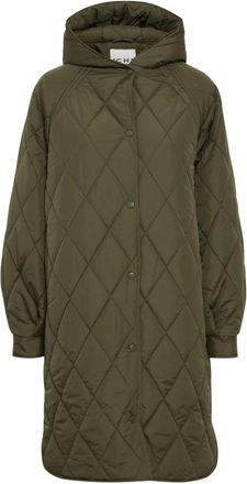 Ichi Ichi - Vestes - Femme - Manteaux - Vert - Taille: 40 FR