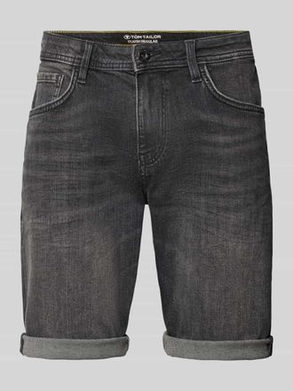 Tom Tailor Regular Fit Jeans Bermudas aus Baumwoll-Mix