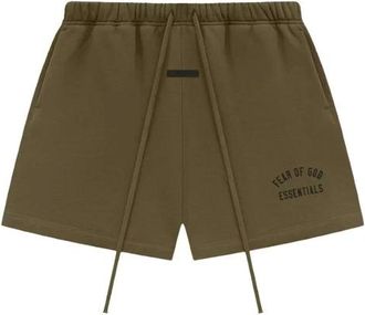Fear of God Short de football Essentials en molleton - Homme - Sport - Vert - Taille: XL