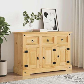 vidaXL Sideboard Corona 112x44x78 cm Massivholz Mexikanische Kiefer - Vidaxl