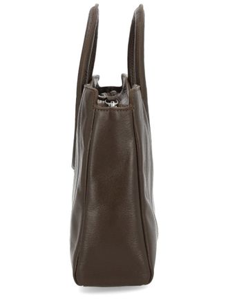 Staud Womens Maude Mini Satchel Bag Brown Cow Leather Handbags Hand