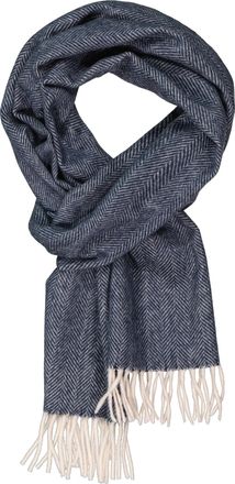 Dante Herren Schal blau Kashmere-Wolle