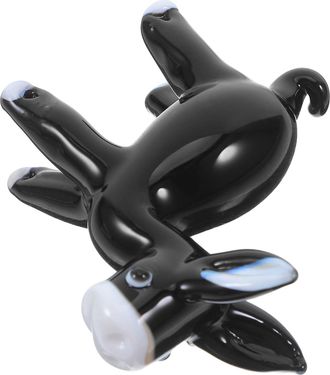 Holibanna Miniatur Glastier Figurine Donkey Handgeblasen Langlebig Farbenfroh Elegante Dekoration f&uuml;r B&uuml;ro und Zuhause Platzsparend Geschenk f&uuml;r Freunde und Fam