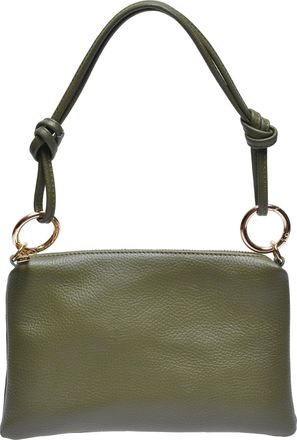 Anna Luchini Khaki Rindsledertasche