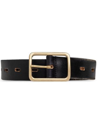 Dsquared2 ceinture en cuir &agrave; boucle - Noir