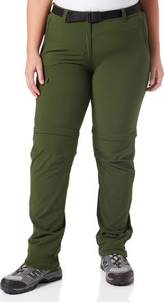 Maier Sports Damen T-Zipp-Off NATA, Kombu Green, 48