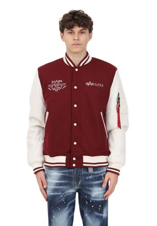 Alpha Industries Varsity Air Force Jacket Collegejacke für Herren Burgundy