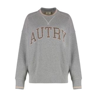 Autry Femme, Sweatshirts et sweats &agrave; capuche, Gris, Taille: 40 FR Varsity Letter SweaT-shirt