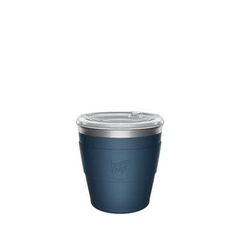 KeepCup QuickSip Thermo-Kaffeetasse aus Edelstahl, vakuumisoliert, wiederverwendbar, mit spritzwassergesch&uuml;tztem Trinkdeckel, Gr&ouml;&szlig;e XS, 180 ml, Oxford-Blau