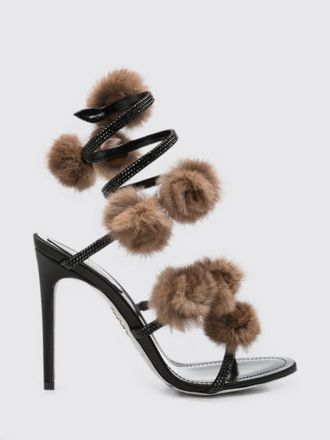 Rene Caovilla Sandalen Mit Absatz Damen Farbe Schwarz