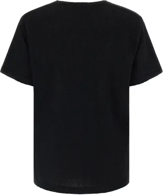 Co Silk Linen Knit T-Shirt - Black