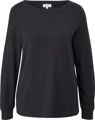 s.Oliver Damen T-Shirt Langarm Grey, 36