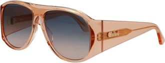 Chloé Femme, Accessoires, Orange, Taille: 60 MM Lunettes de soleil élégantes pour un look tendance