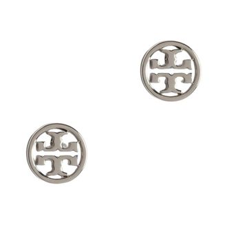 Tory Burch Icon Stecker-Ohrring - - Accessories - Damen - Grau - ONE SIZE