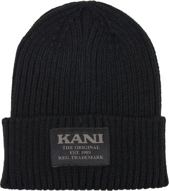 Karl Kani Woven Retro Classic Beanie Black, one Size