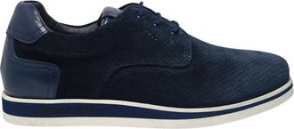 Pollini Homme, Chaussures, Bleu, Taille: 39 EU Baskets en daim &agrave; talon