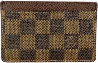 Louis Vuitton unisex, Pre-owned, Brun, Taille: ONE Size Portefeuille en tissu Pre-owned