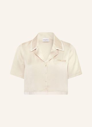 Claudie Pierlot Claudie Pierlot Cropped-Bluse Aus Satin beige