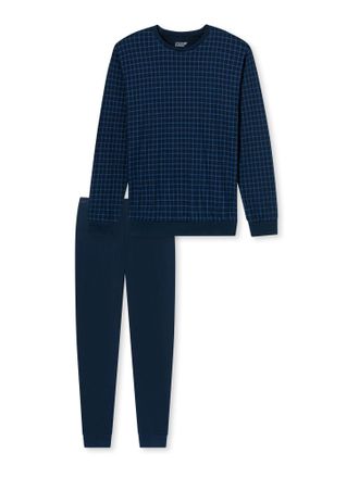 Uncover by Schiesser Herren Schlafanzug lang, Nachtblau, 58