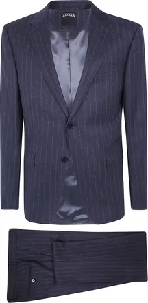Ermenegildo Zegna Suit Striped Z Luxury Tailoring