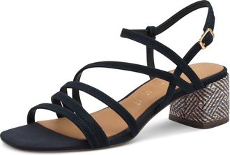 Tamaris Sandalette Damen Blockabsatz blau,EU 40