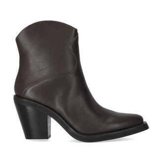 Ash Texanischer Stil Leder Kn&ouml;chelstiefel - - Shoes - Damen - Braun - 39 EU