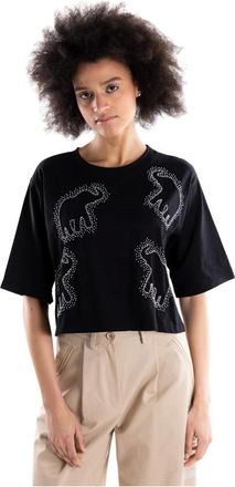 Brand Unique Femme, Tops, Noir, Taille: 38 FR T-shirt ras du cou
